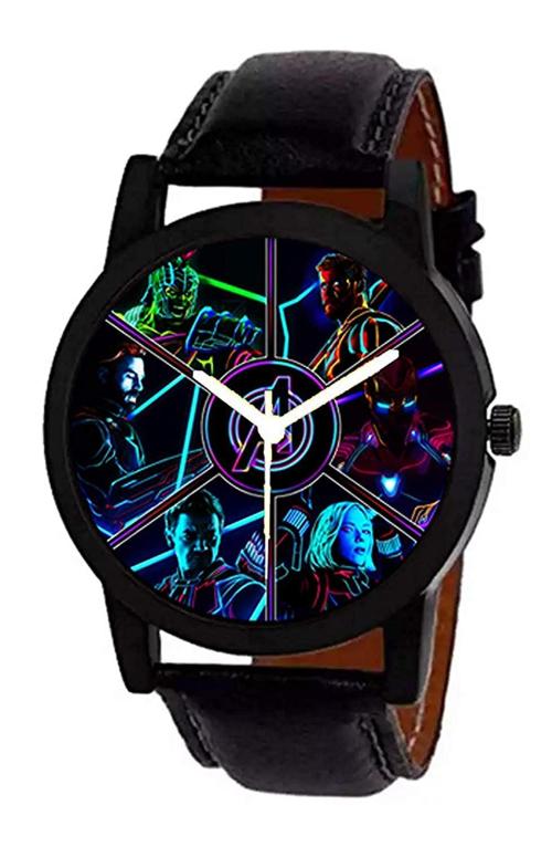 Buy The Shopoholic Analog Black Dial Black Strap Watch For Boys Online ...