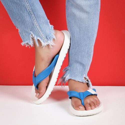 Buy Fanspy New Latest White Blue Slipper for Men Online at Best Prices ...