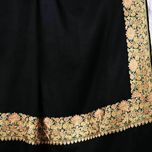 Buy Girisha Textiles Elegant Wool Kashmiri Border Emboidery Shawls with ...