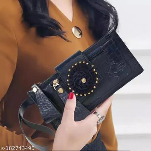 Buy QNS Fatima Purse Synthetic Leather Classy Look Unique Design Trendy ...