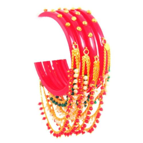 Buy Zindura Red Kangan set for Girls (Pack of 4) Online at Best Prices ...