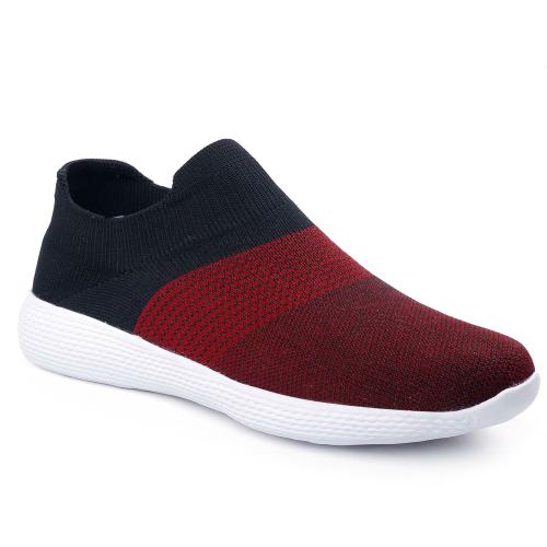 Buy Bucik Men's Red Mesh Slip-On Running Sports Shoes Online at Best ...