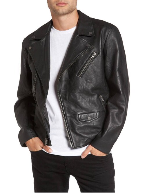 Buy PRIME LEATHER STUDIO Men Solid Leather Jacket Online at Best Prices ...