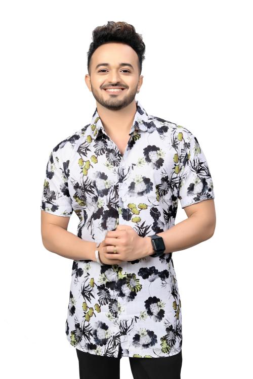 Buy UPPERS Men White Solid Cotton Blend Casual Shirt (M) Online at Best Prices in India - JioMart.