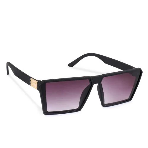 Stylish Square Shape Sunglasses for Men & Women (Black) - JioMart