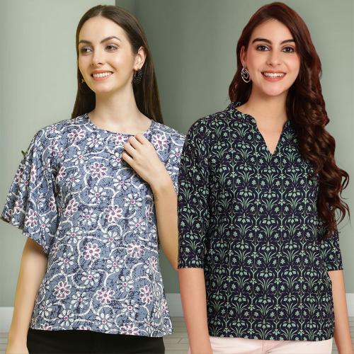 Buy Poshyaa Premium Trendy Tops & Tunics For Women - Pack of 2 Online ...