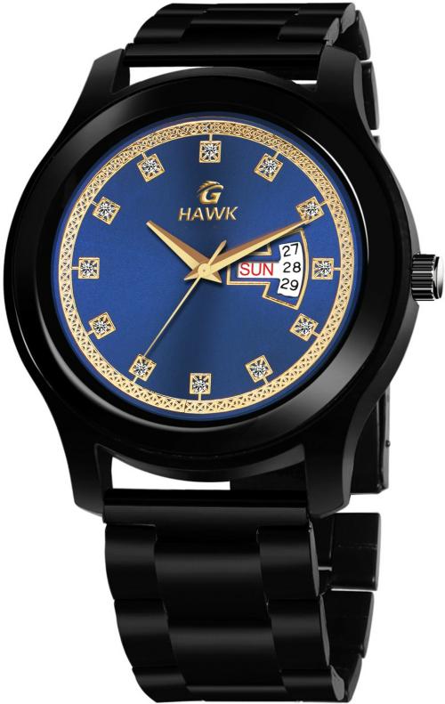 Buy G-HAWK Analog Blue Dial Black Strap Watch for Men Online at Best ...