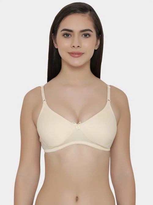 Buy Clovia Beige Solid Cotton Single Full Coverage Bra Online at Best Prices in India - JioMart.