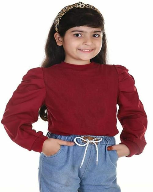 Buy KHATIJA GARMENTS Stylish & Fancy Full Sleeves Tops for Girls Puff ...