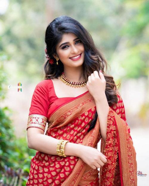 Buy BEKSHA Women Red Solid, Plain Silk Blend Kanjivaram Saree Online at Best Prices in India ...