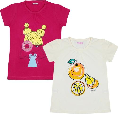 Buy Luke and Lilly pack of 2 Girls Half Sleeve Tshirt Online at Best ...
