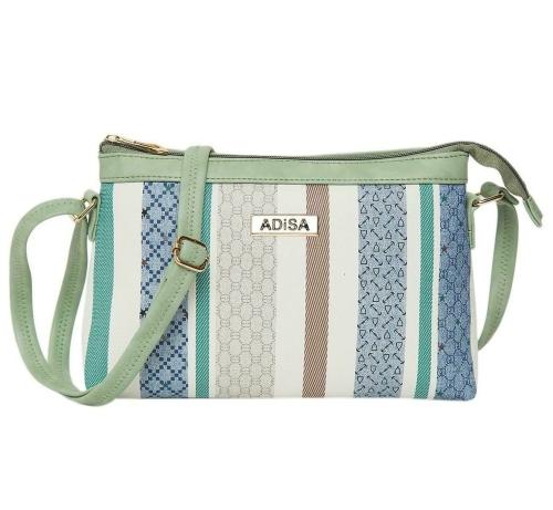 Buy Adisa Green-1 For Women Sling Bag SL5120-GREEN Online at Best ...
