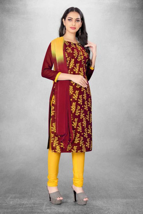 Buy Leeli Peeri Designer Printed Cotton Slub Unstitched Dress Material Online at Best Prices in ...