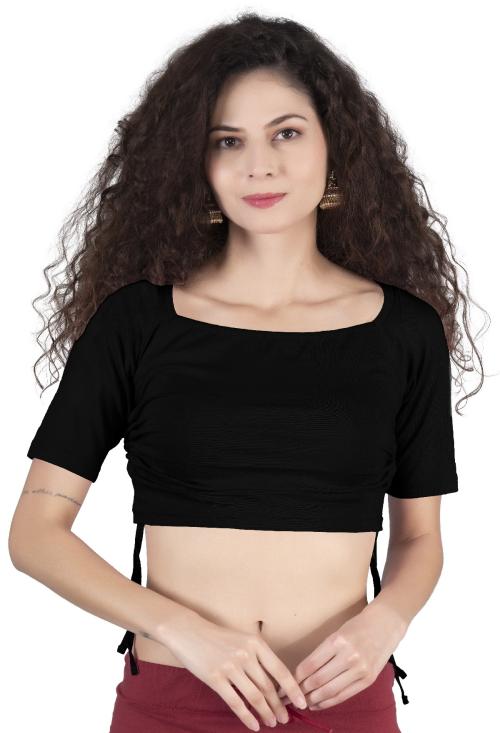 Buy The Blazze B4060 Womens Wide square neck elbow sleeve croped top ...