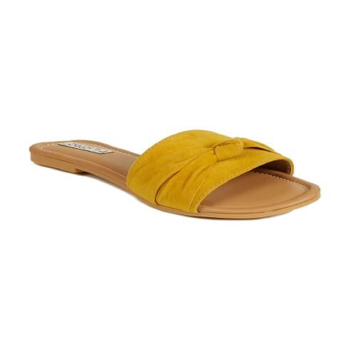 Buy FLOMO Women's Yellow Resin Casual Flip Flop Online at Best Prices ...