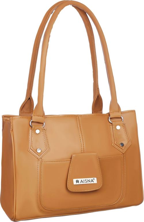 Buy Semiize Women Tan PU Shoulder Bag Online at Best Prices in India ...