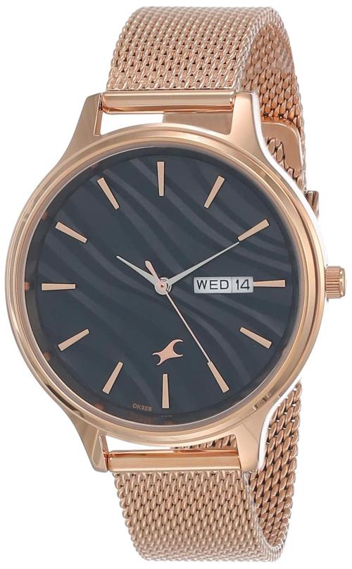 Buy Fastrack Analog Dial Black Band Rose Gold Autumn-Winter 20 Watch ...
