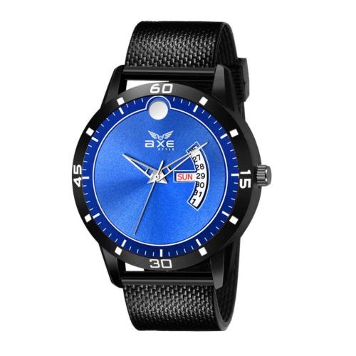 Buy Axe Style Analog Blue Dial Black Strap Watch for Men (XDD-7056 ...