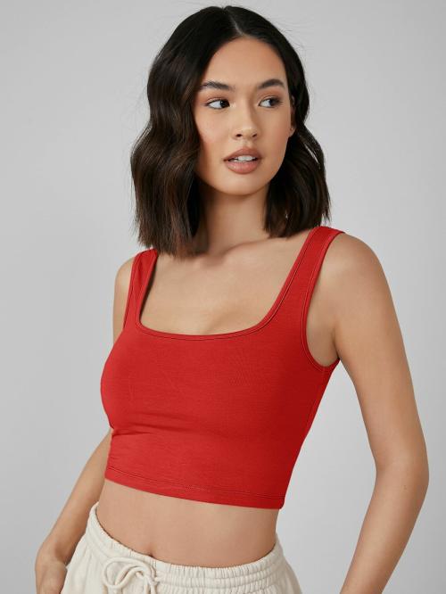 Buy Aahwan Women's Basic Solid Ribbed Crop Top Online at Best Prices in India - JioMart.