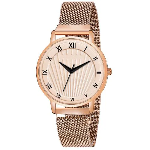 Buy Ganesh Analog Watch For Women | With Stainless Steel Rose Gold ...