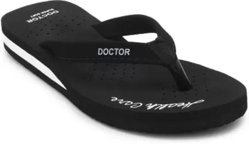 Buy ZIESHA Doctor Soft Flip Flop and Slippers Black 8 Online at Best ...