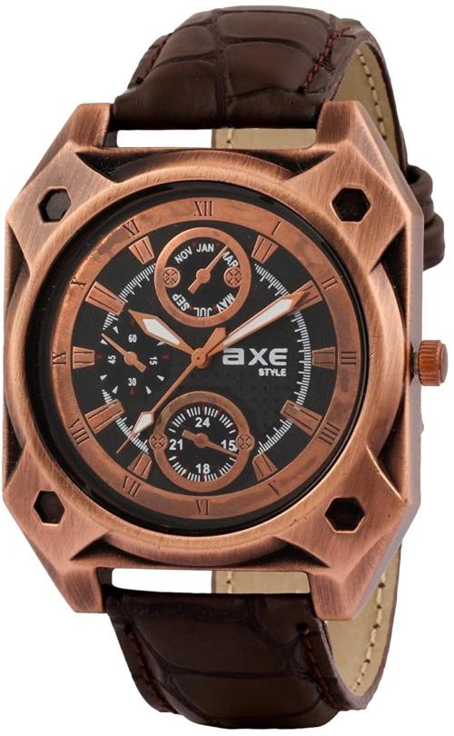 Buy Axe Style Analog Black Dial and Strap Wrist Watch for Men ...