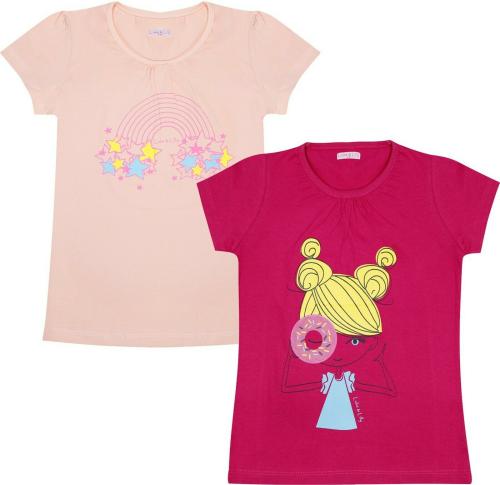Buy Luke and Lilly pack of 2 Girls Half Sleeve Tshirt Online at Best ...