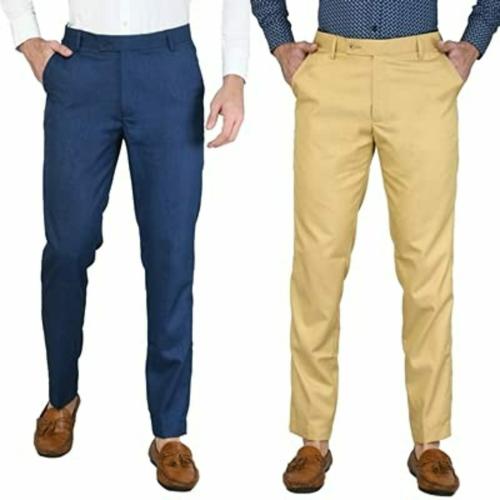 Buy SAM & JACK Men`s Regular Fit Formal Trouser(32) Online at Best ...