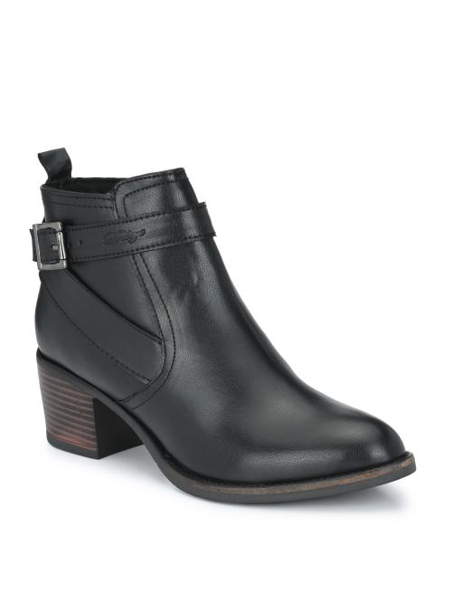 Buy Delize Black Ankle Length Chelsea Boots Online at Best Prices in ...