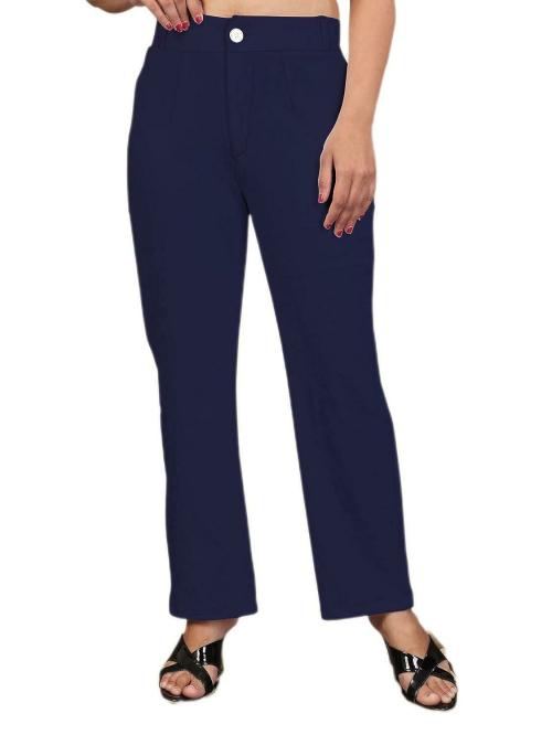 Buy POOJARAN SAREE Women's Solid Plain Bell Bottom Pant for Casual ...