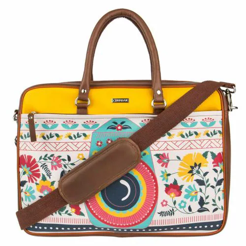 Buy Chumbak Women Multicolor Laptop Bag Online at Best Prices in India ...