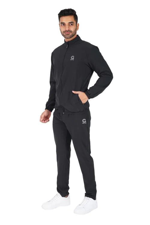 Buy GOTO MENS NS-15 SPORTS TRACKSUIT RUNNING BLACK XL-34 Online at Best ...