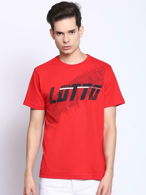 Buy LOTTO MEN PRISMA RED TEE TOP Online at Best Prices in India - JioMart.