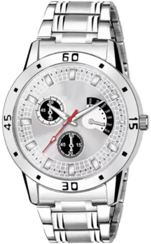 Buy Bolun Analog Silver Dial Silver Strap Watch For Men Online at Best ...