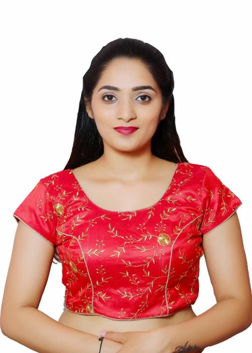 Buy Neonshy Women Red Readymade Saree Blouse (Free Size) Online at Best ...