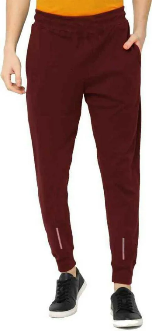 Buy DISSMI Solid Men Maroon Track Pants () Online at Best Prices in ...