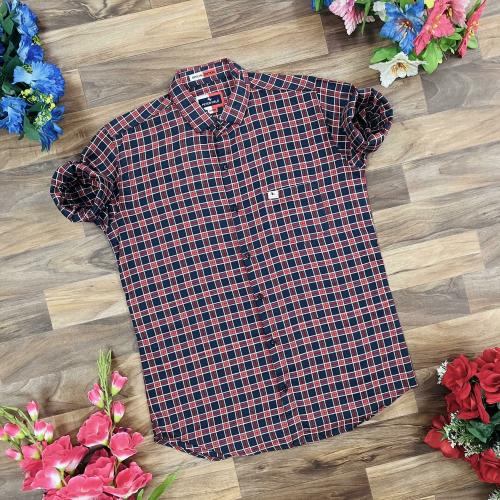 Buy BOUGHT FIRST Regular Fit Men's Stylish Cotton Blend Checkered Full ...