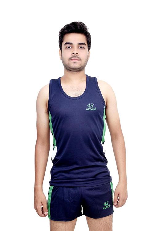 Buy Henco Blue Unisex Athletic Sando & Shorts Online at Best Prices in ...