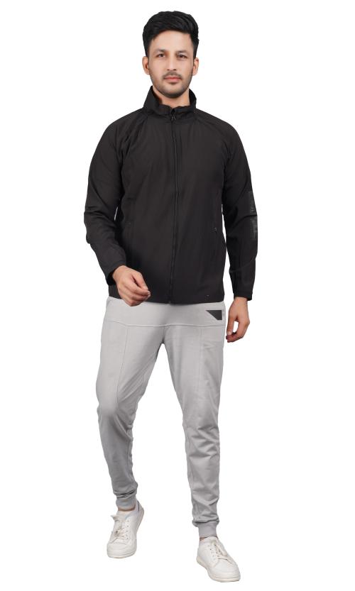 Buy TRAZO Men Running Rapid- Dry Jacket(ADX_001JK_Blk-L) Online at Best ...
