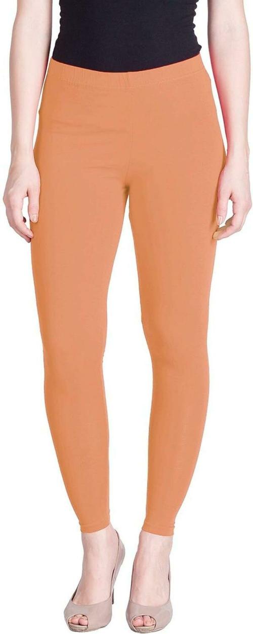 Buy One Amore Women Papaya Solid Cotton Blend Legging Online at Best Prices in India - JioMart.