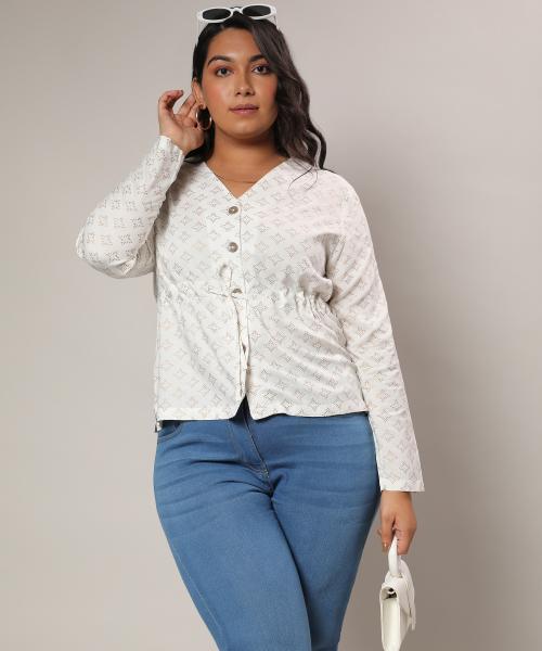Buy Instafab Plus Women's Geometric Printed Top Online at Best Prices in India - JioMart.