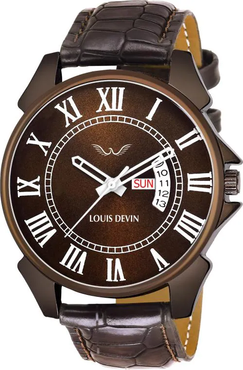 Buy Louis Devin Analog Brown Watch For Men (Ld-Bw015-Brwn) Online at ...