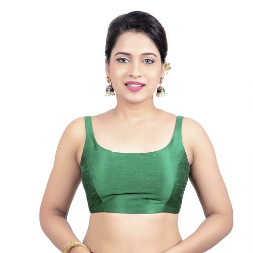 Buy Areum Women Green Solid Art Silk Blouse (42) Online at Best Prices in India - JioMart.