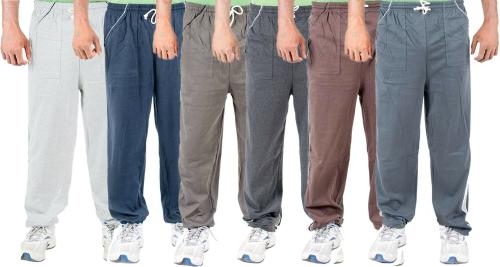 Buy KETEX concepts Men Multicolor Solid Cotton Pack Of 6 Track Pants ...