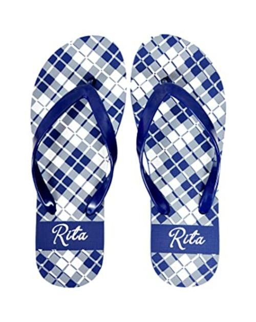 Buy RITA Women Blue Berry Regular Fit Flip-flops - (UK 5) Online at ...