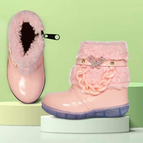 Buy SUNMI FOOTWEAR Girls Boots (Pink) Online at Best Prices in India ...