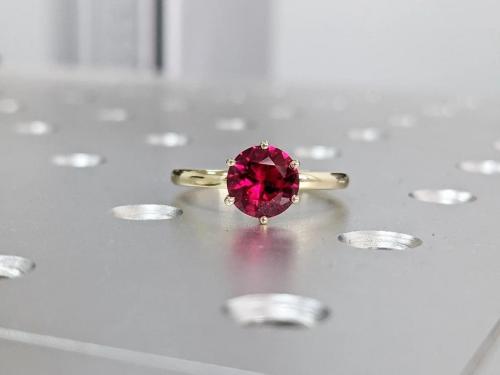 Buy Chopra Gems & Jewellery Brass Original Ruby Ring (Men and Women ...