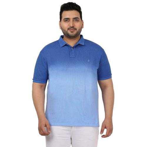 Buy Plus Panda Men Royal Blue Ombre T Shirt Online at Best Prices in ...