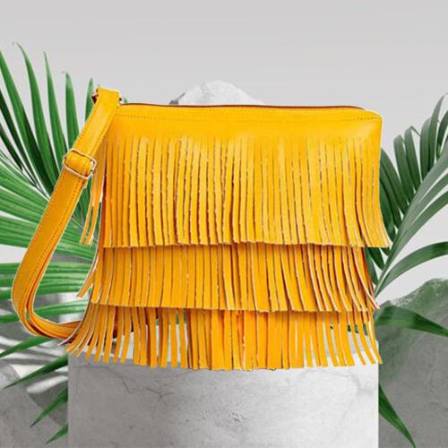 Buy Mammon Women Sling Hand bag(3-jhlr,11x9x2 Inches) (Yellow) Online ...