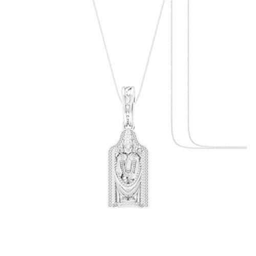 Buy Akshat Sapphire Sterling Silver God Tirupati Bala Ji Pendant With ...